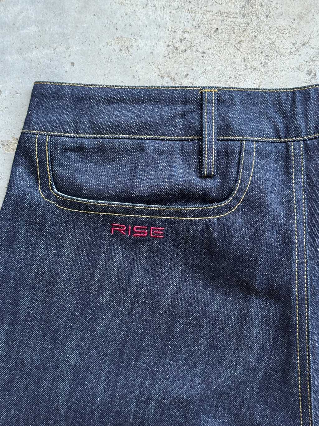 Raw Denim Jorts, Indigo – Rise